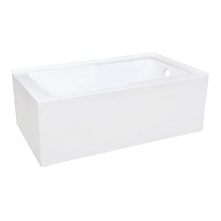 Kingston Brass VTAM6032R22S Aqua Eden 60" Two Wall Acrylic Soaking Tub - Bed Bath & Beyond ...